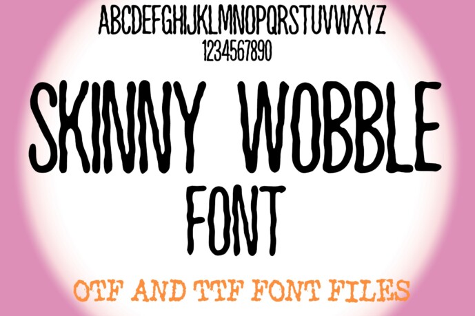 Skinny Wobble Font - Free Font