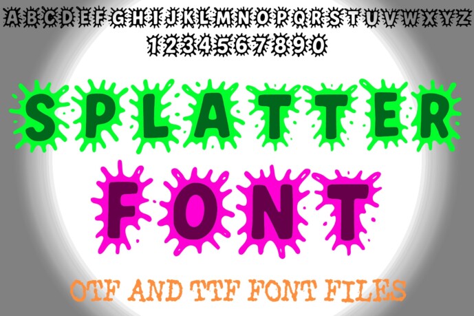Splatter Font - Free Font