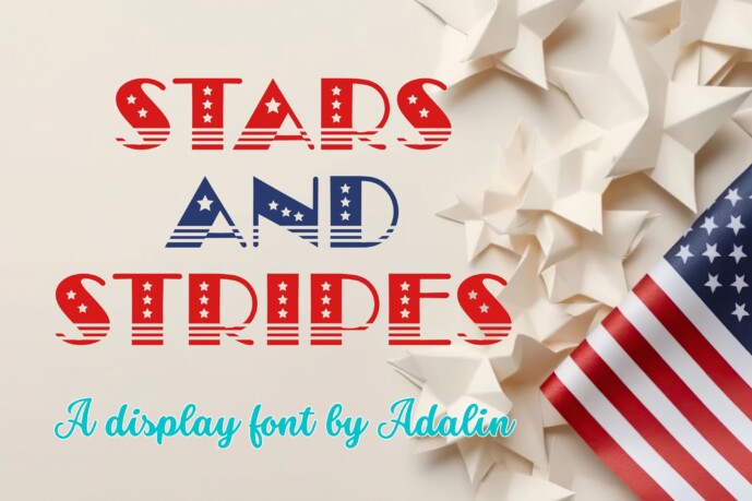 Stars and Stripes Font - Free Font