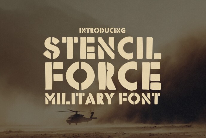 Stencil Force Font - Free Font