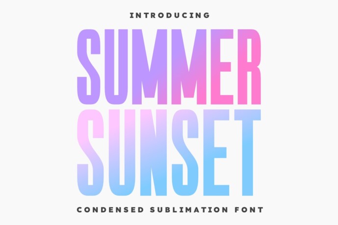 Summer Sunset Font - Free Font