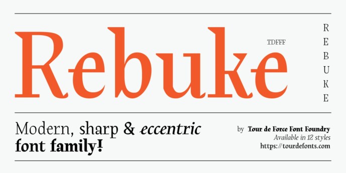 Rebuke Font - Free Font