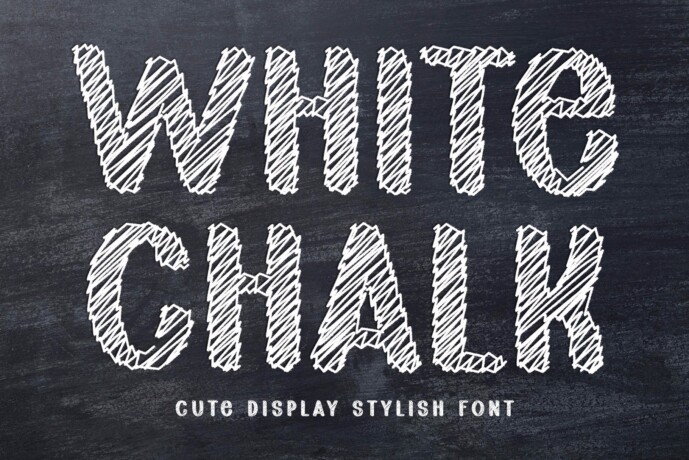 White Chalk Font - Free Font
