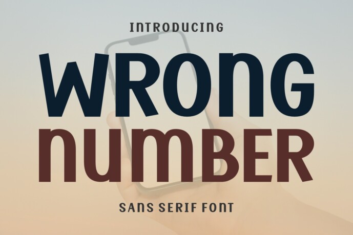 Wrong Number Font - Free Font
