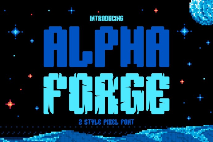 Alpha Forge Pixel Font - Free Font