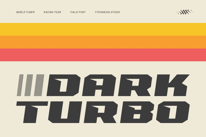Dark Turbo Font - Free Font