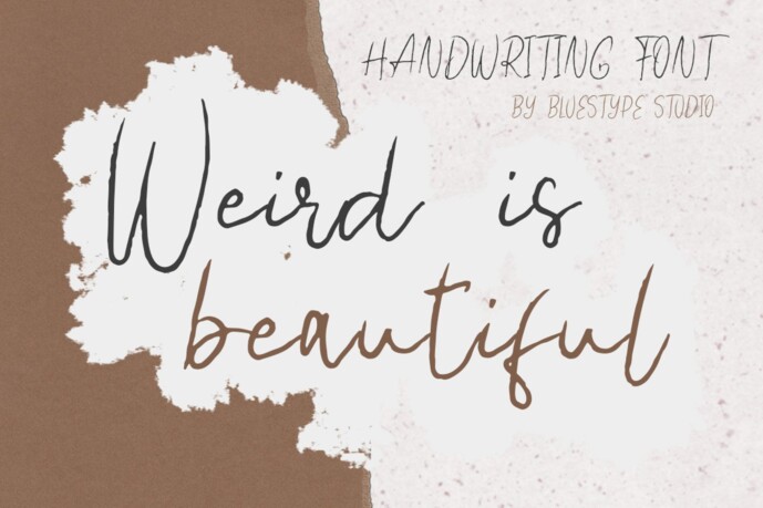 Weird is beautiful Font - Free Font