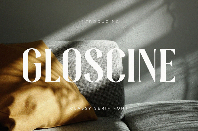 Gloscine – Classy Condensed Serif Font - Free Font
