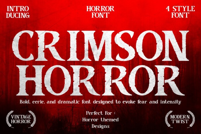 Crimson Horror Font - Free Font