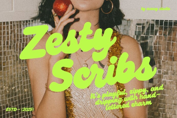 Zesty Scribs Font - Free Font