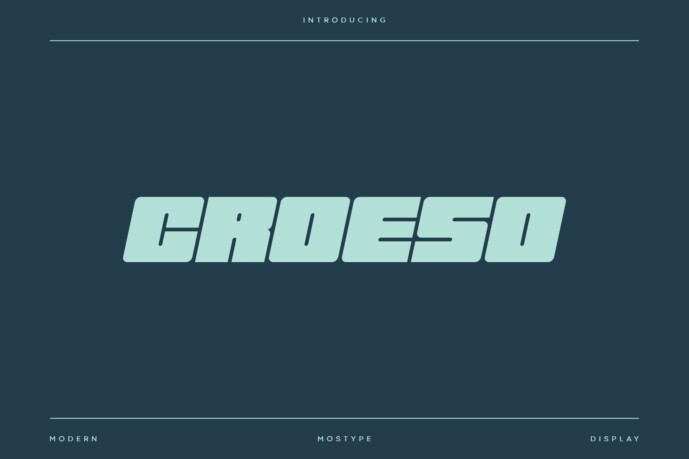 Croeso Font - Free Font
