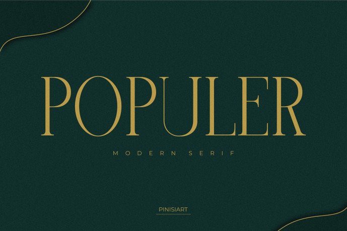 Populer Font - Free Font