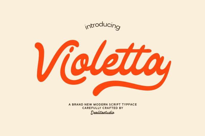 Violetta - Rounded Script Font - Free Font