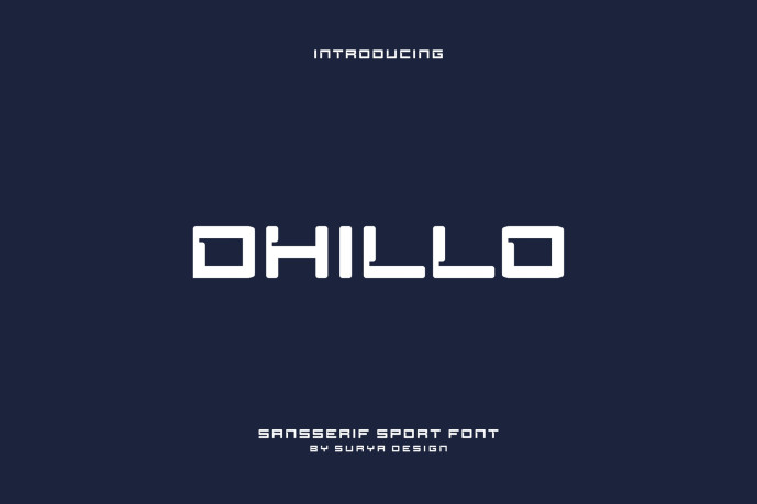 Dhillo - Sport Font - Free Font