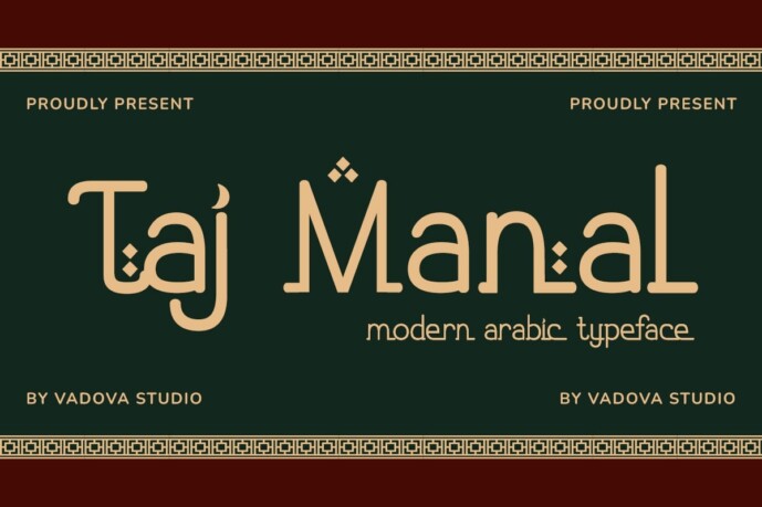 Taj Manal Modern Arabic Font - Free Font