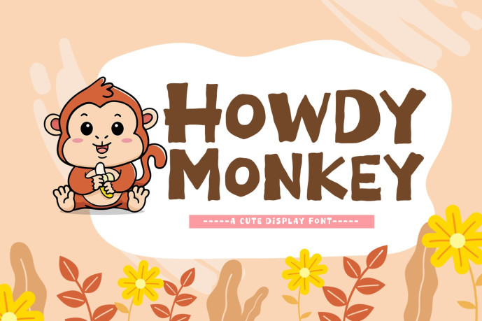 Howdy Monkey Font - Free Font