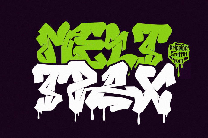 Melttrax – Dripping Graffiti Font - Free Font