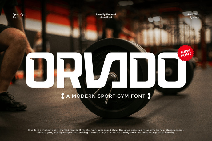 Sport Gym Orvado Font - Free Font