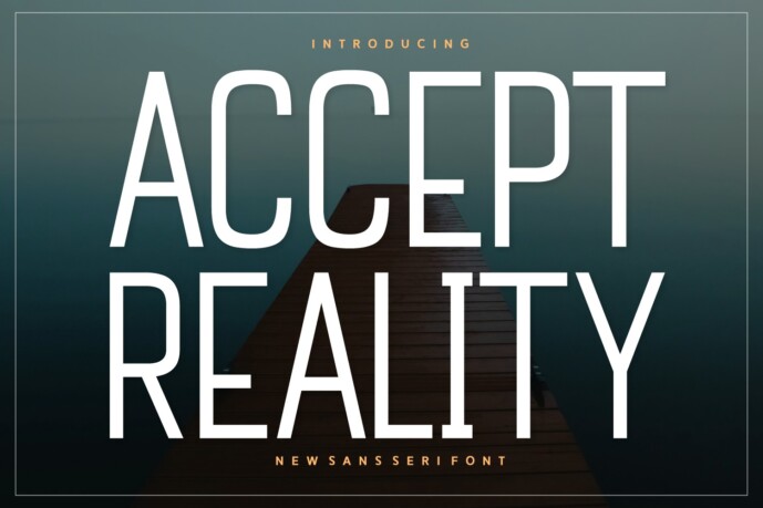 Accept Reality Font - Free Font