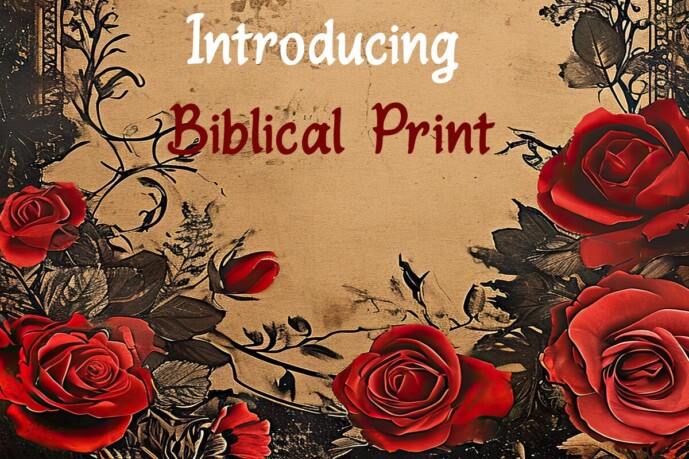 Biblical Print Font - Free Font