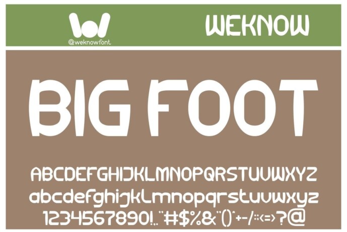 Big Foot Font - Free Font