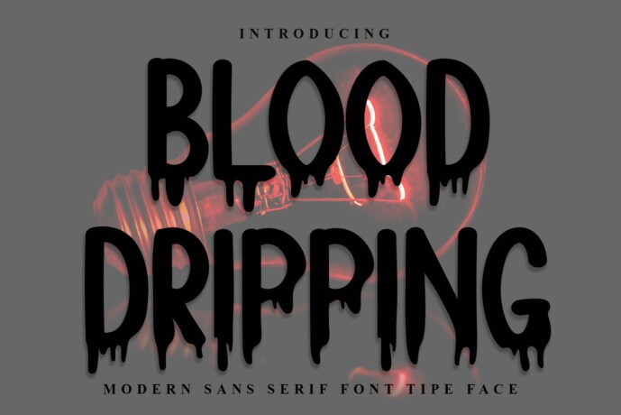 Blood Dripping Font - Free Font