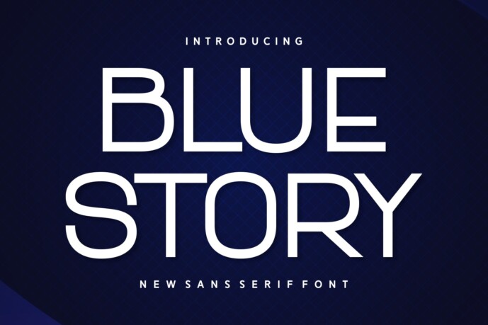 Blue Story Font - Free Font