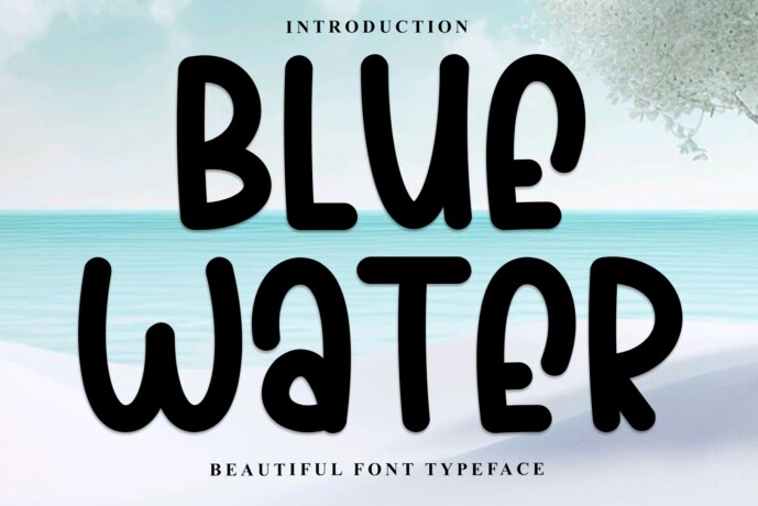 Blue Water Font - Free Font