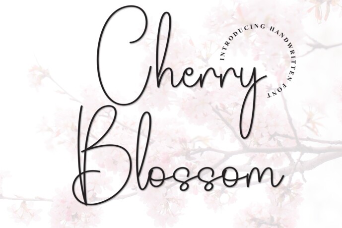 Cherry Blossom Font - Free Font