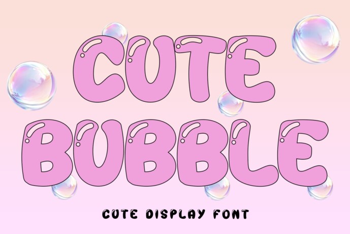 Cute Bubble Font - Free Font