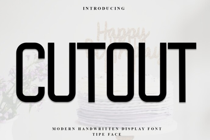 Cutout Font - Free Font
