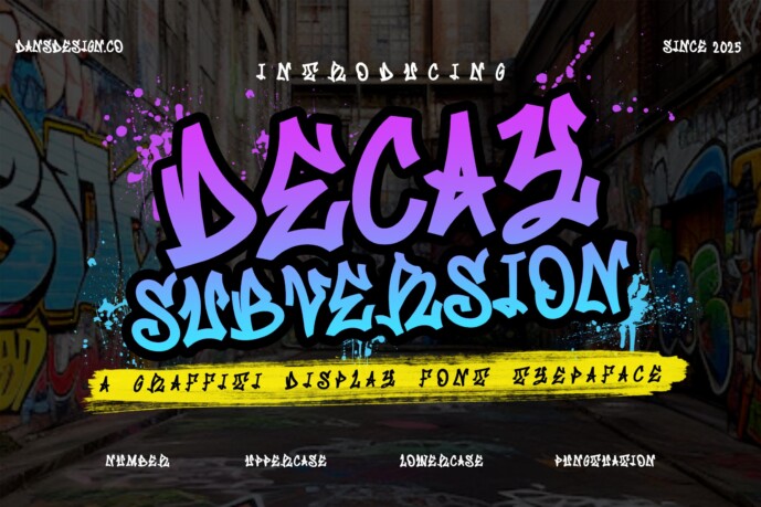 Decay Subversion Font - Free Font
