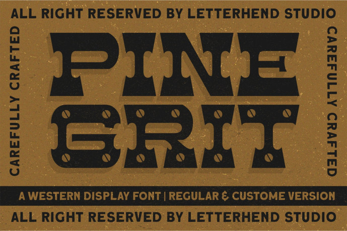 Pine Grit Font - Free Font