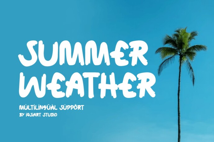 Summer Weather Font - Free Font