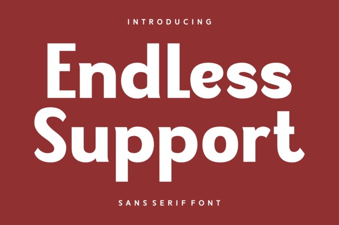 Endless Support Font - Free Font