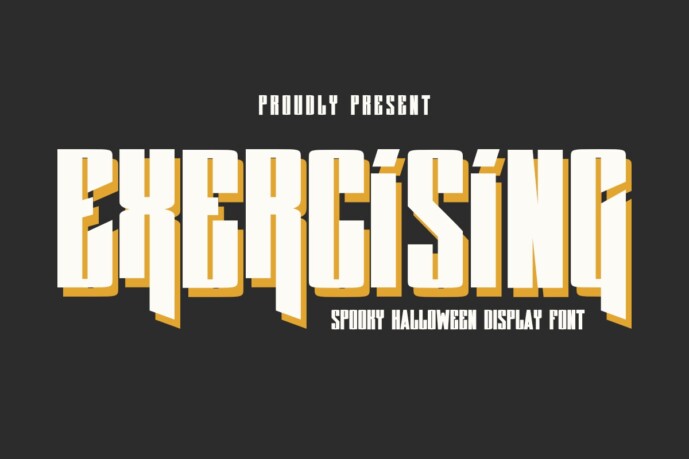 Exercising Font - Free Font