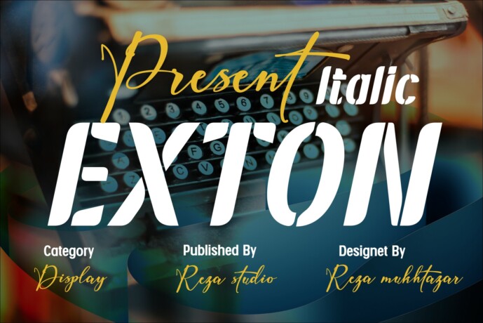 Exton Italic Font - Free Font