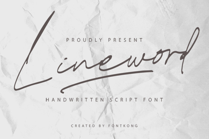 Lineword Handwritten Font - Free Font