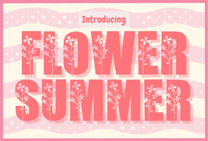 Flower Font - Free Font