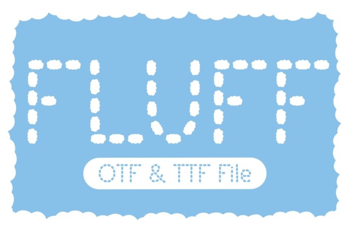 Fluff Line Font - Free Font