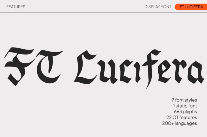 Ft Lucifera Font - Free Font