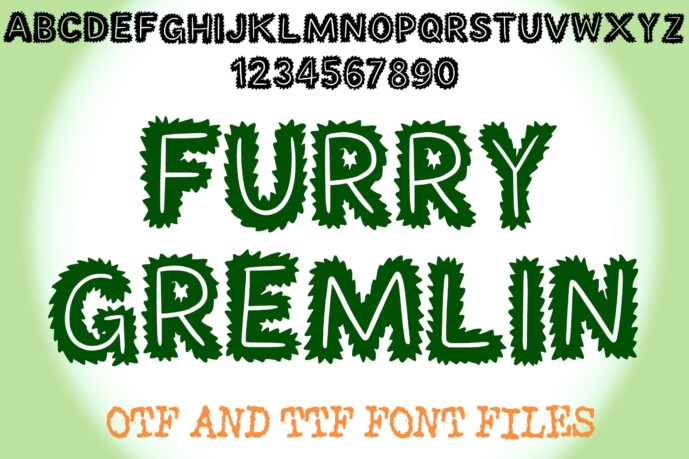 Furry Gremlin Font - Free Font