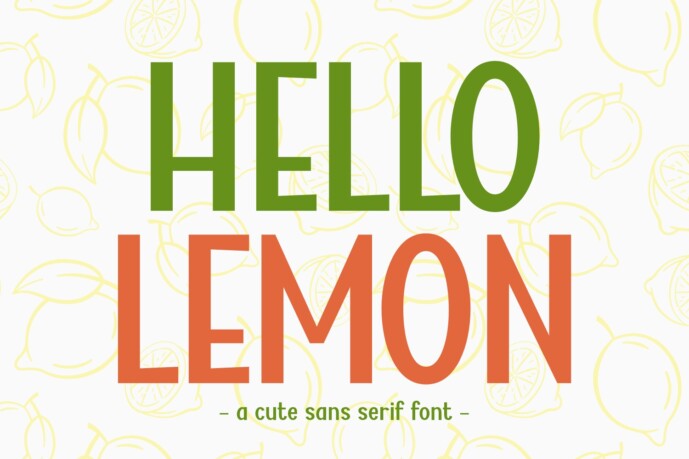Hello Lemon Font - Free Font