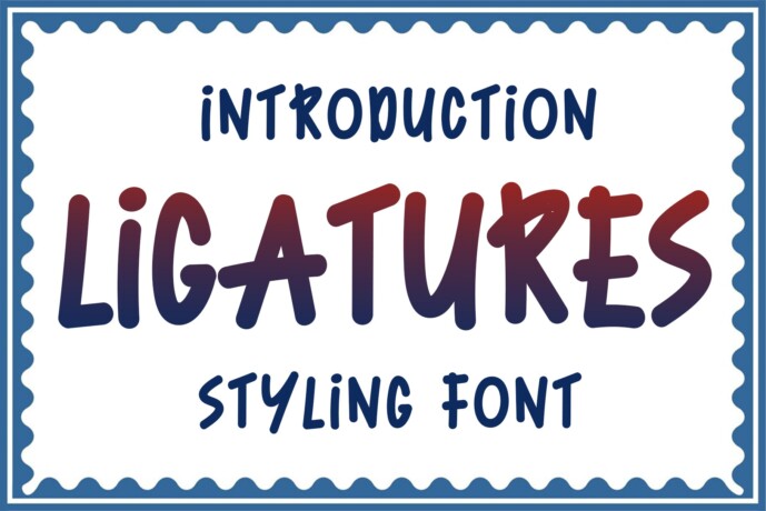Ligatures Font - Free Font