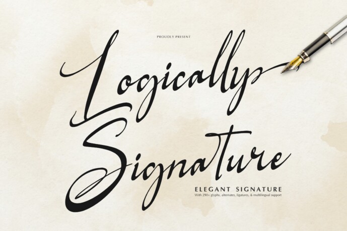 Logically Signature Font - Free Font