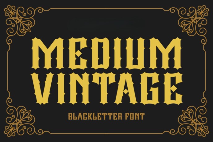 Medium Vintage Font - Free Font