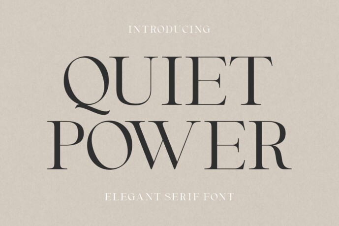 Quiet Power Font - Free Font