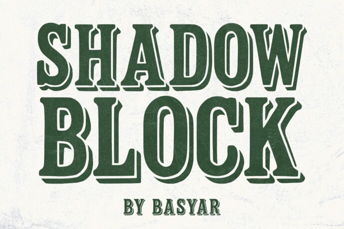 Shadow Block Font - Free Font