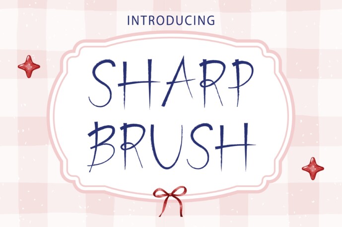 Sharp Brush Font - Free Font