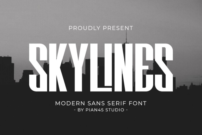 Skylines Font - Free Font